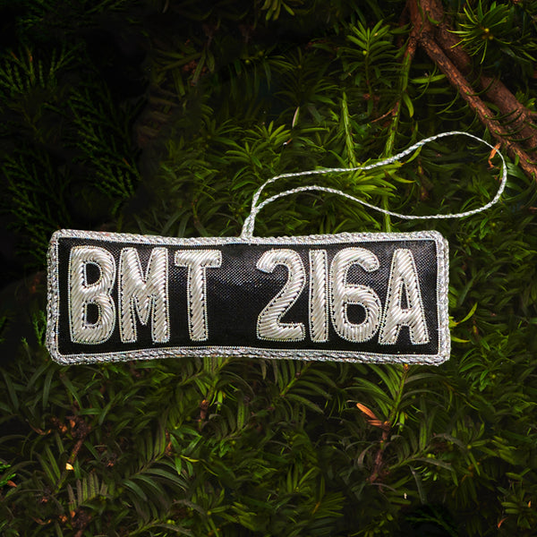 James Bond Number Plate Tree Decoration | Official 007Store