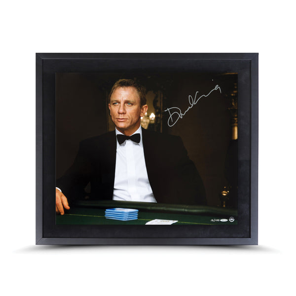 James Bond Daniel Craig Autographed Framed Print - Casino Royale | 007 ...
