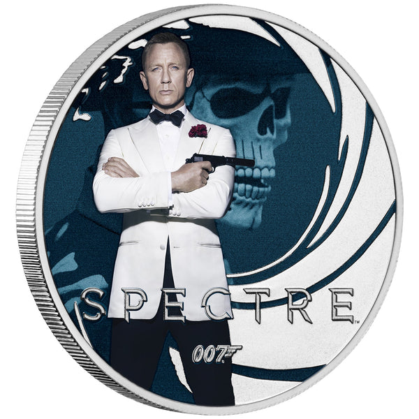 James Bond Spectre 1/2oz Silver Coin By The Perth Mint | 007Store